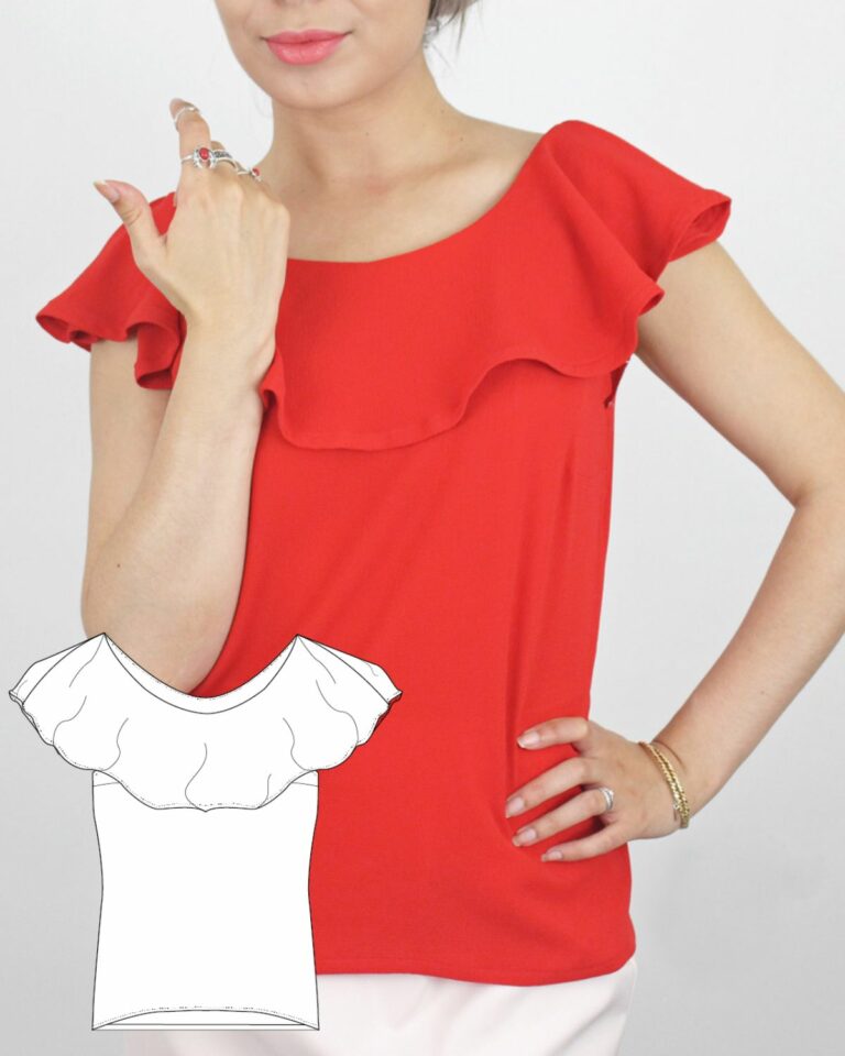 Patron PDF Top Valène | Patron couture PDF à télécharger | Majam