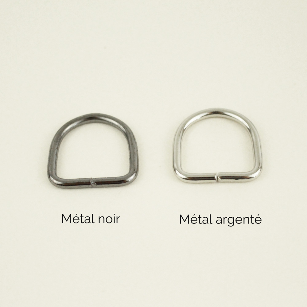 Anneau 25 mm métal argenté | Majam