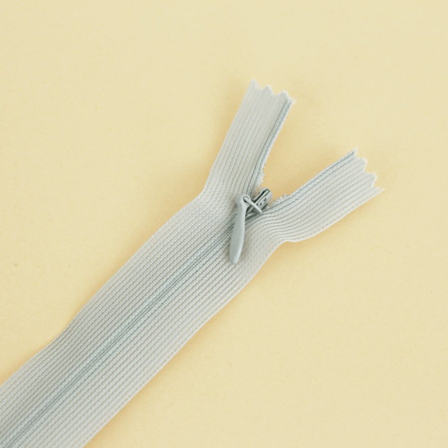 Zip invisible gris clair | Majam