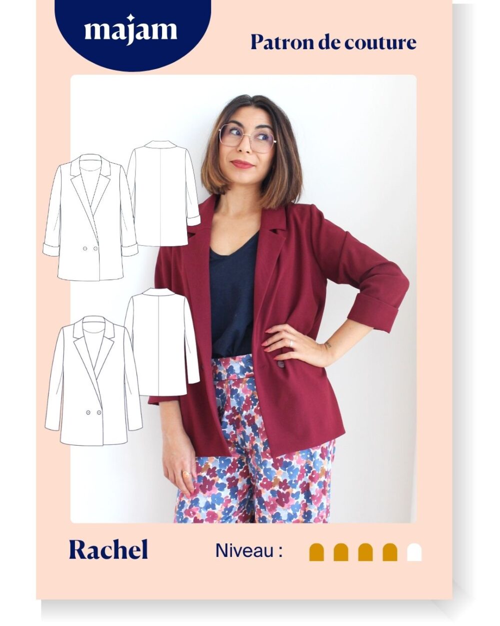 Patron Veste tailleur - Rachel | Patron femme | Majam