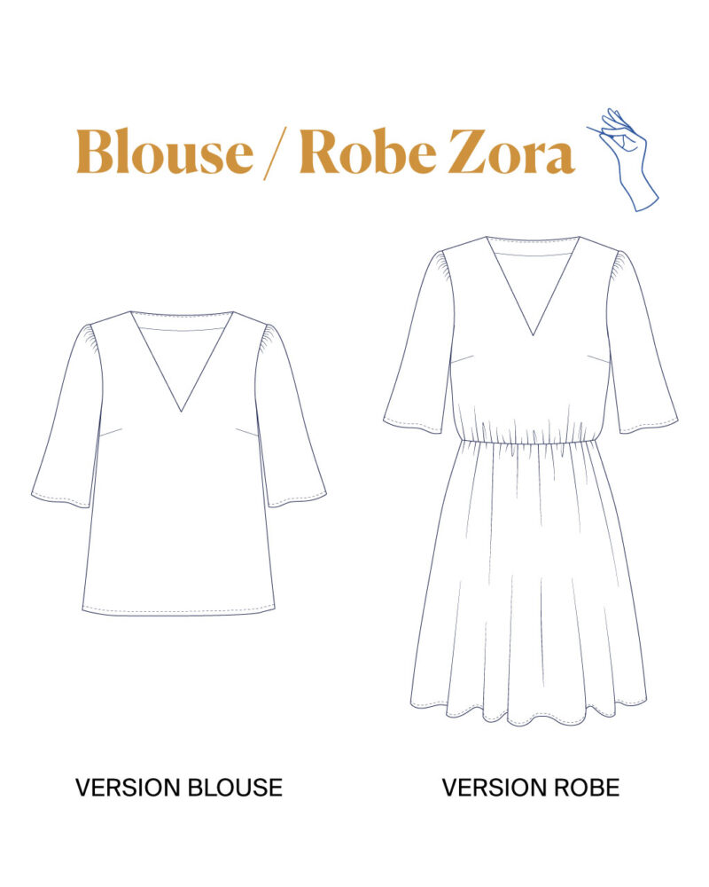 Patron Blouse/ Robe - Zora | Patron de couture | Majam