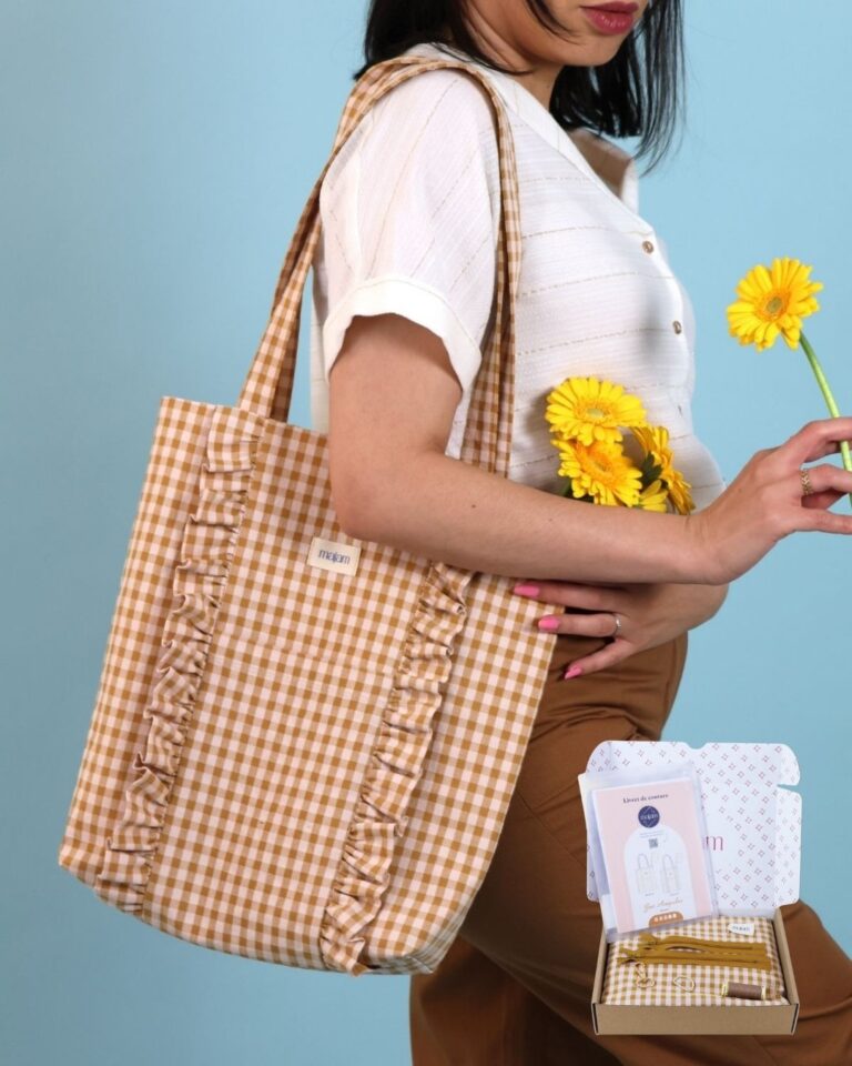 Kit Sac Margarita - Noir et doré | Kit couture sac | Majam